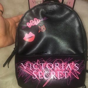 Victoria's Secret Bags | Black Victorias Secret Studded Mini Backpack ...